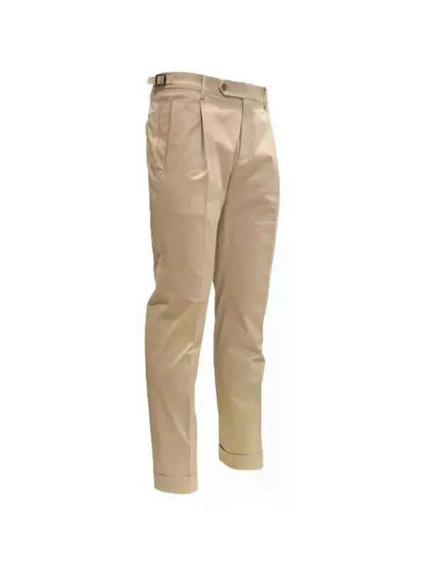 BERWICH Pleated Turn-up Trousers