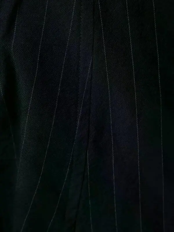 Comme Des Garçons Pinstripe Drop-crotch Trousers