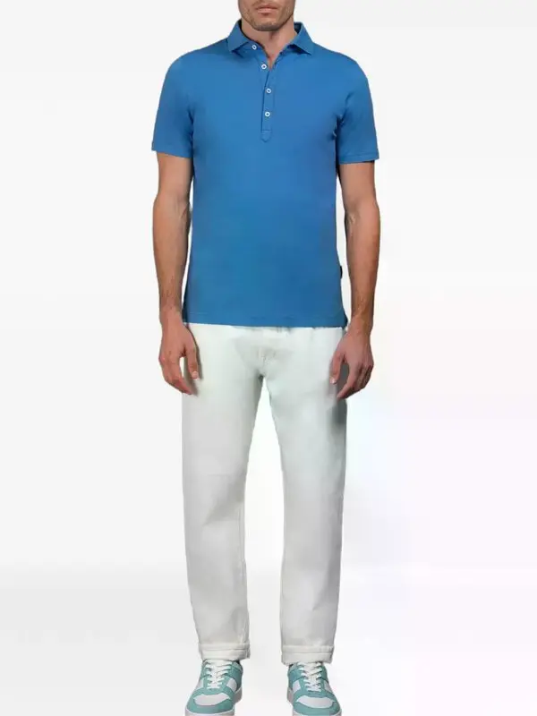 MOORER Tarno-sio Cotton Polo Shirt