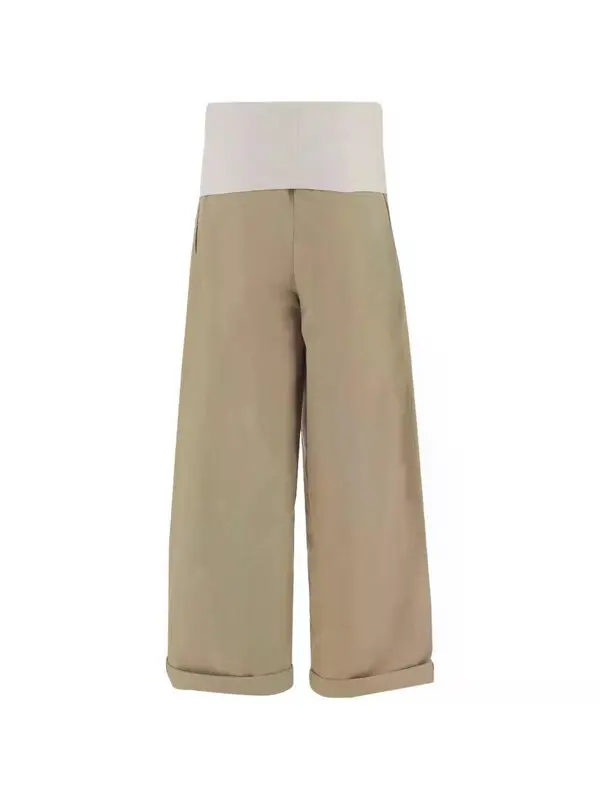 DARKPARK Wendy Pleated Turn-up Trousers