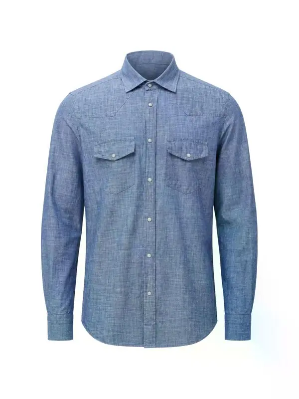 Eleventy Western-style Press-stud Shirt