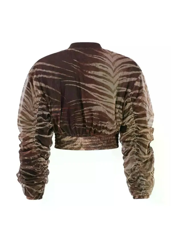 Just Cavalli Zebra Print Zip-up Jacket