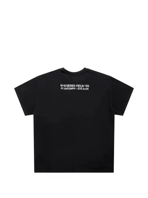 Matieres Fecales Graphic Print Distressed T-shirt