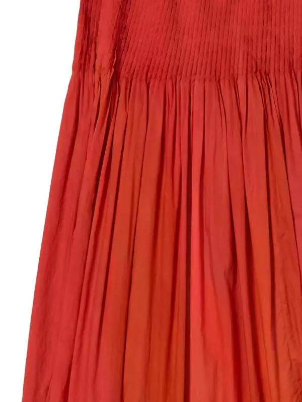 Auralee Pleated Tie Maxi Skirt