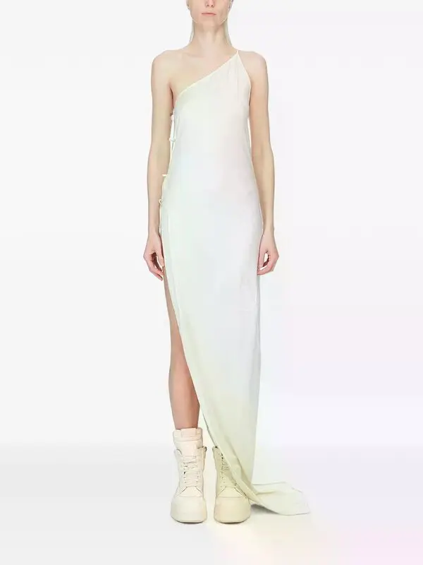 Rick Owens Taco One-shoulder Side-tie Maxi Dress - Neutrals