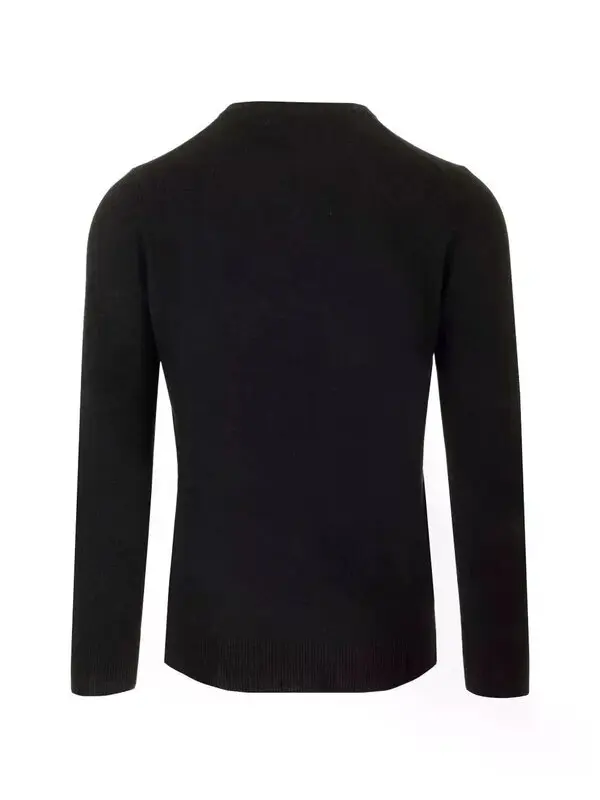AL DUCA D’AOSTA 1902 Charcoal Gray Knitted Cashmere Sweater
