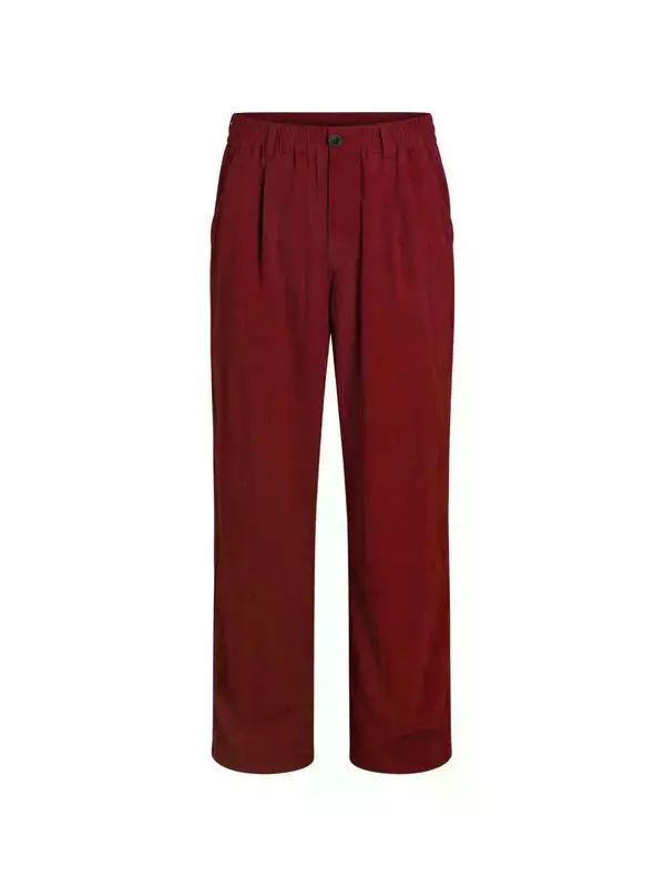PAURA Gerard Pleated Trousers - Red