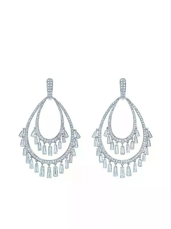 Kwiat 18kt White Gold Diamond Earrings - Silver