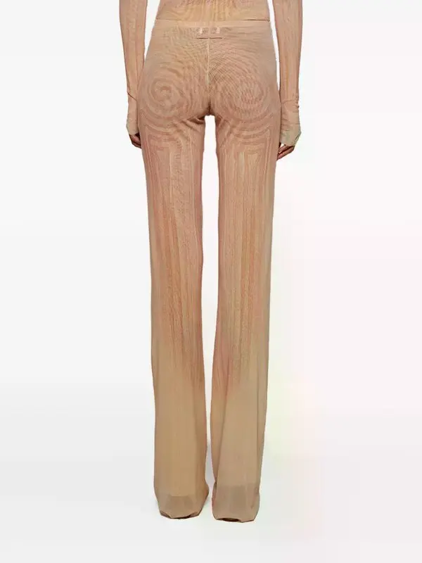 JEAN PAUL GAULTIER Spiral Print Mesh Trousers