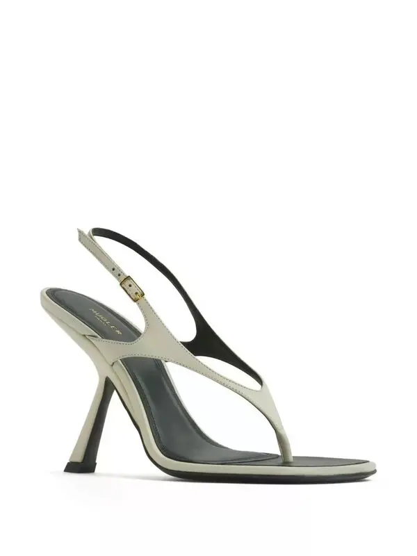 MUGLER Square-toe Slingback Sandals
