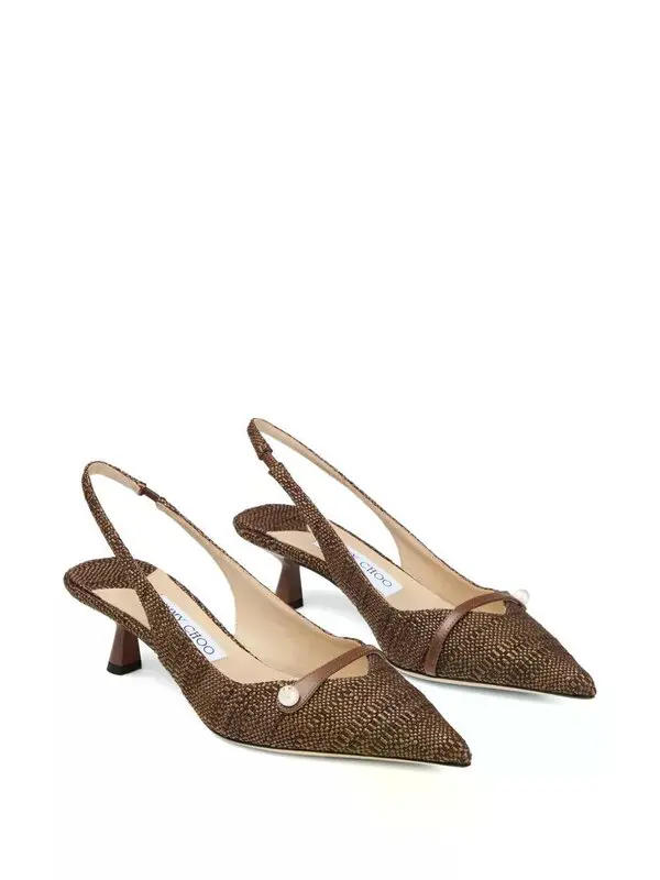 JIMMY CHOO Amita 45 Strap Pumps