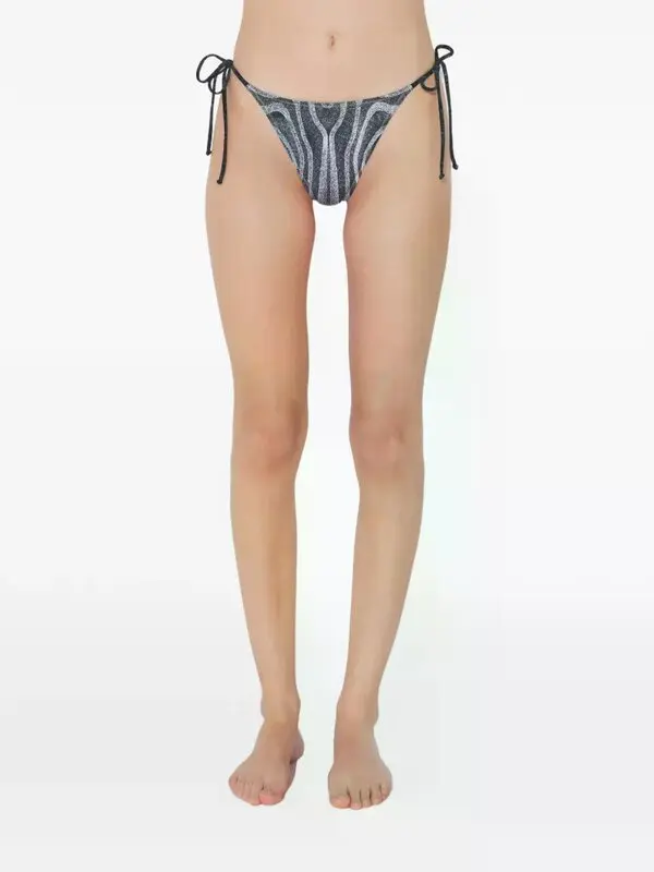 JEAN PAUL GAULTIER Printed Tie Bikini Bottom
