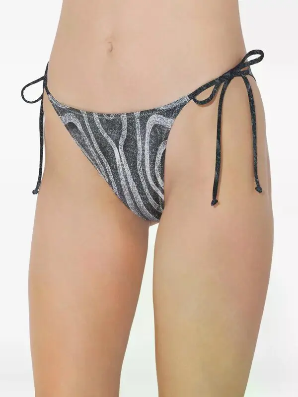 JEAN PAUL GAULTIER Printed Tie Bikini Bottom