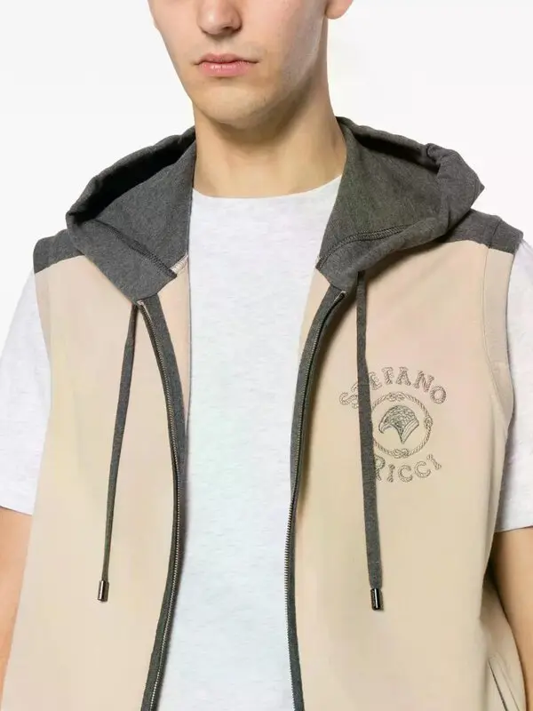 Stefano Ricci Logo-embroidered Zip-up Hoodie