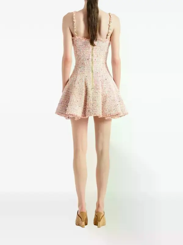 Balmain Flared Tweed Dress