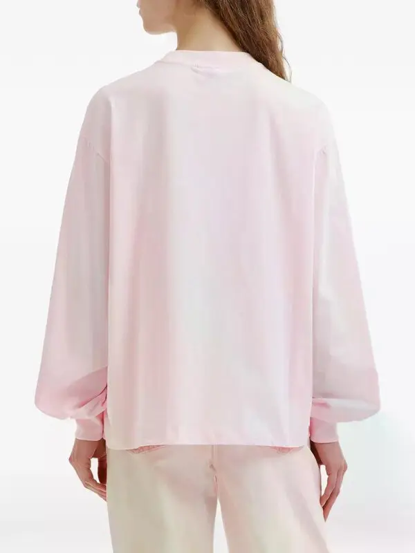 GANNI Crab Print Long Sleeve T-shirt