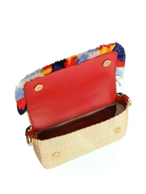 Dolce & Gabbana 3.5 Shoulder Bag In Raffia