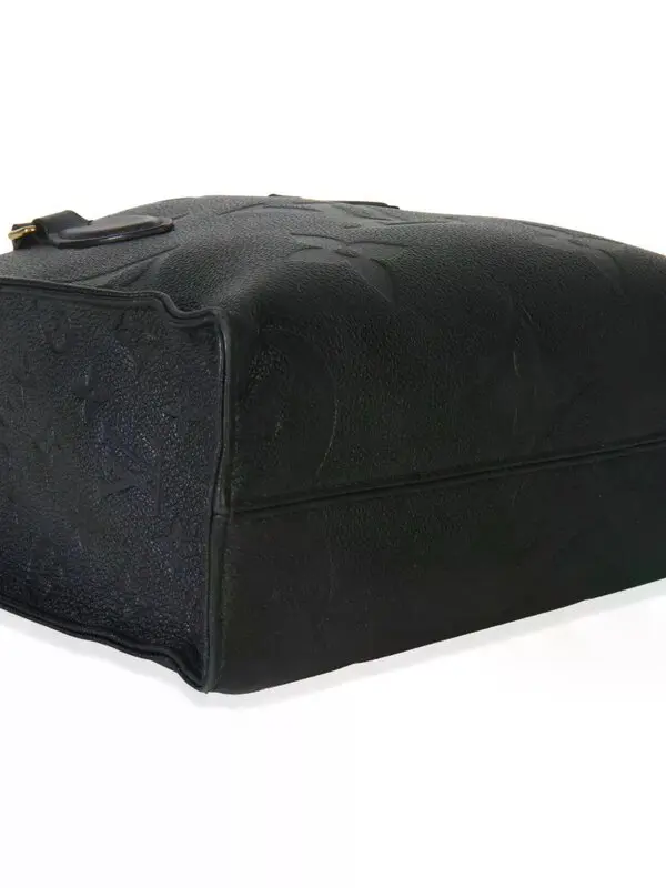 LOUIS VUITTON Onthego Leather Tote Bag - Black