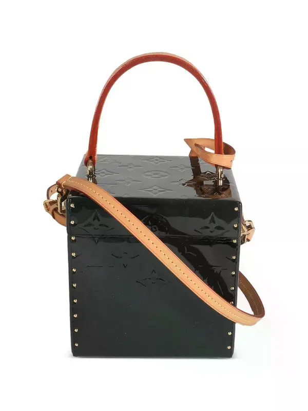 LOUIS VUITTON Vernis Bleecker Box Tote Bag - Black