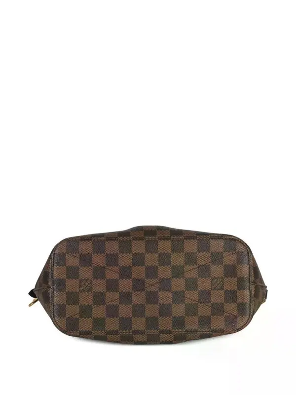 LOUIS VUITTON Damier Ebene Siena Pm Tote Bag - Brown