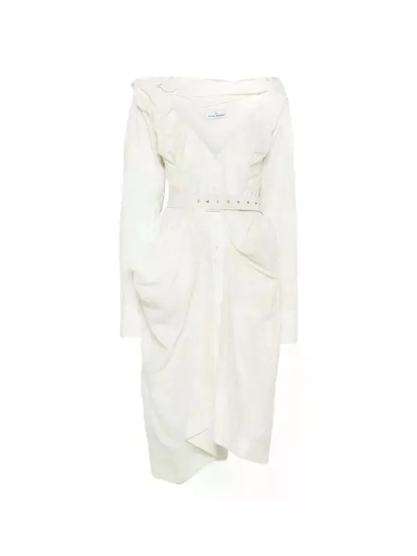 VIVIENNE WESTWOOD Kendall Belted Midi Dress - Neutrals