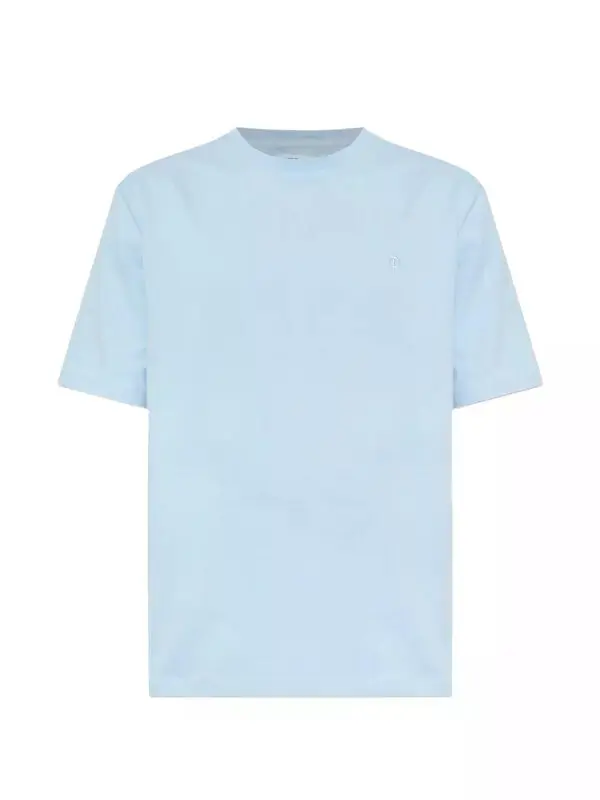 SAMSOE SAMSOE Saotto Logo-embroidered T-shirt - Blue
