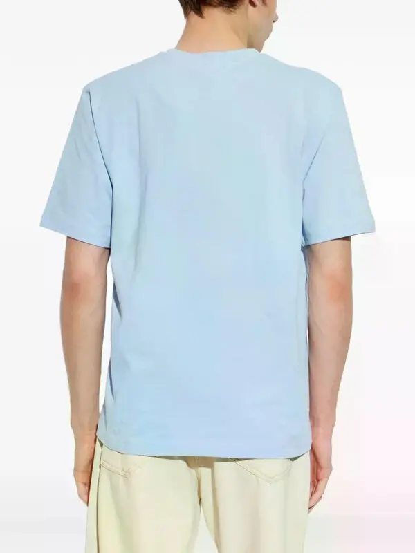 SAMSOE SAMSOE Saotto Logo-embroidered T-shirt - Blue