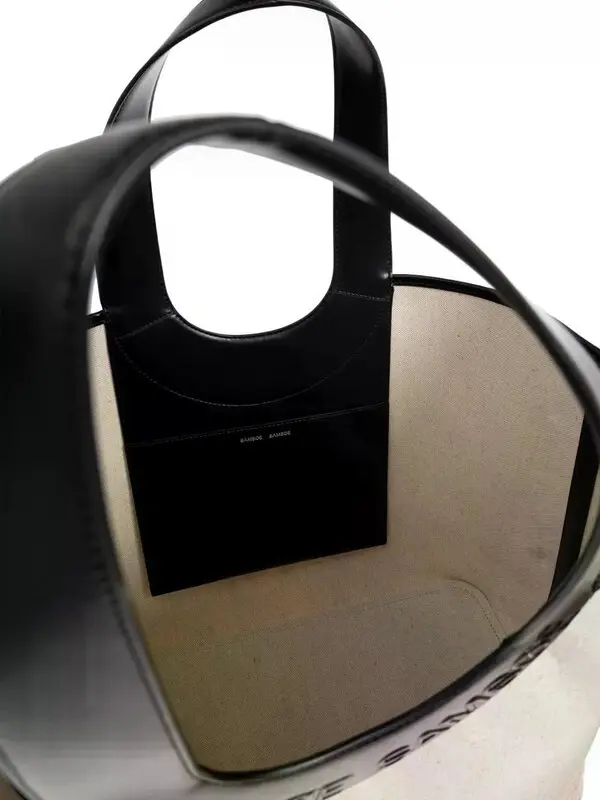 SAMSOE SAMSOE Saberta Logo-embossed Canvas Tote Bag