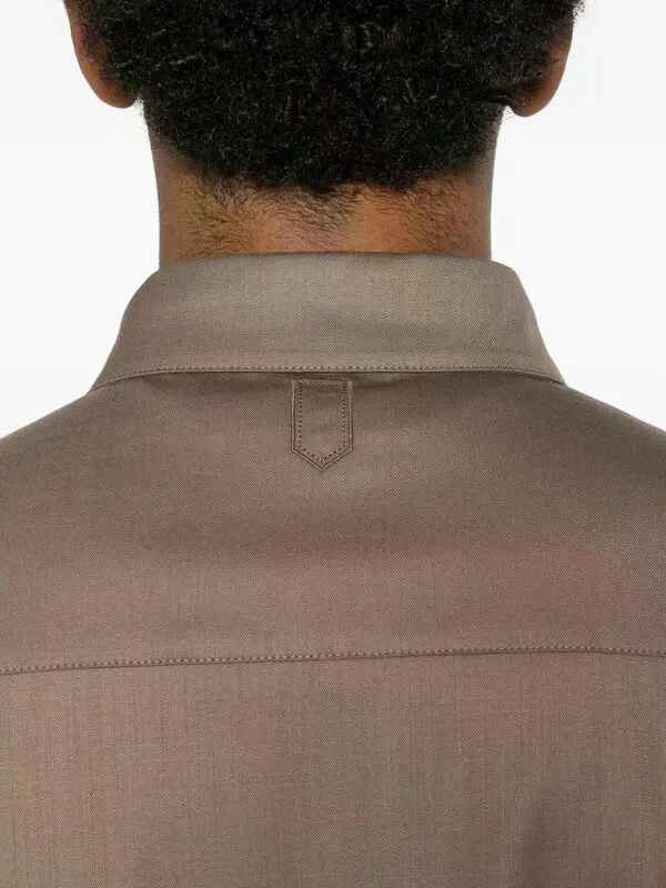 Canali Button-up Chest-pocket Shirt Jacket
