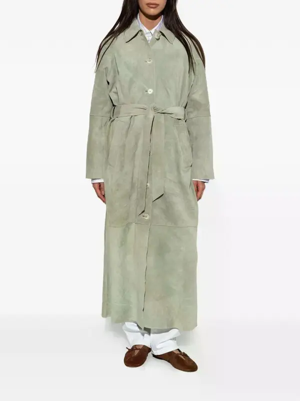 SAMSOE SAMSOE Sarae Suede Belted Coat