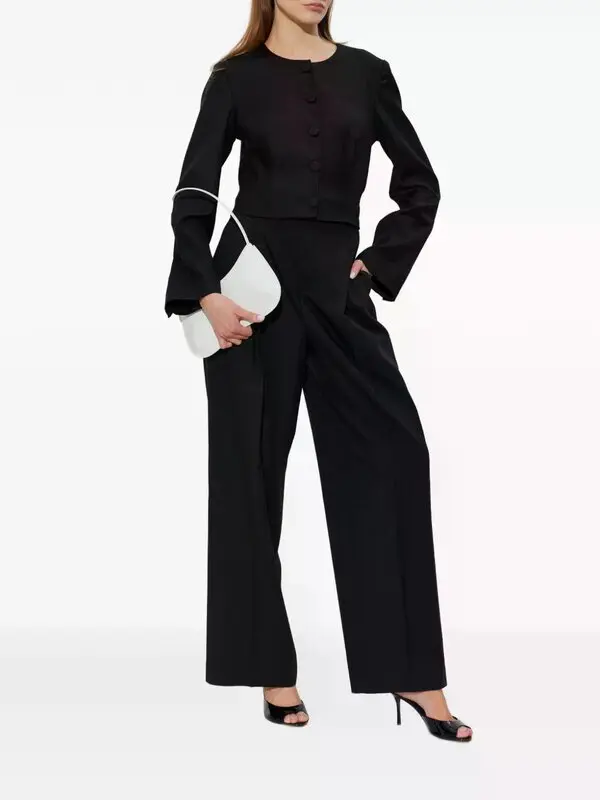 Posse Elspeth Cropped Wool Jacket - Black