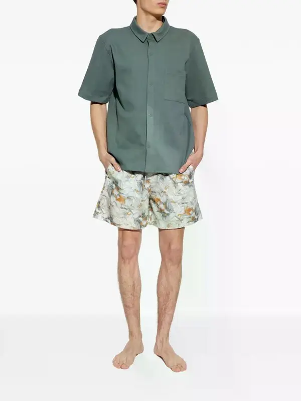 Hanro Short-sleeve Chest-pocket Shirt