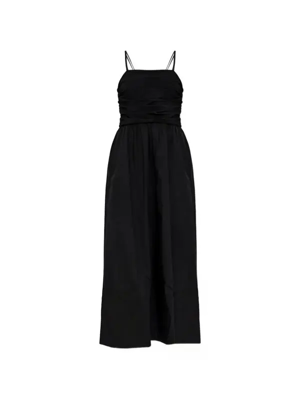 GESTUZ Ruched Bodice Camisole Dress - Black
