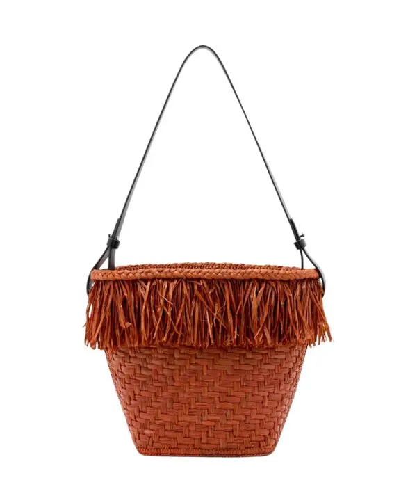 Proenza Schouler Raffia Bucket Bag - Orange