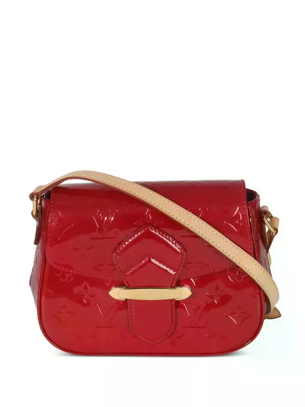 LOUIS VUITTON Monogram Vernis Bellflower Pm Shoulder Bag - Red