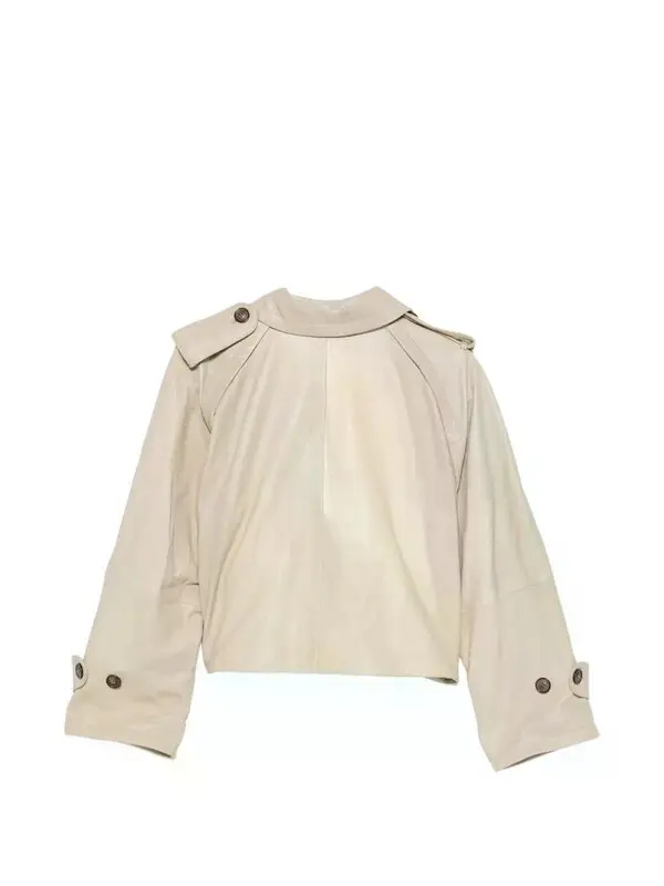 Giorgio Armani Double-breasted Leather Jacket