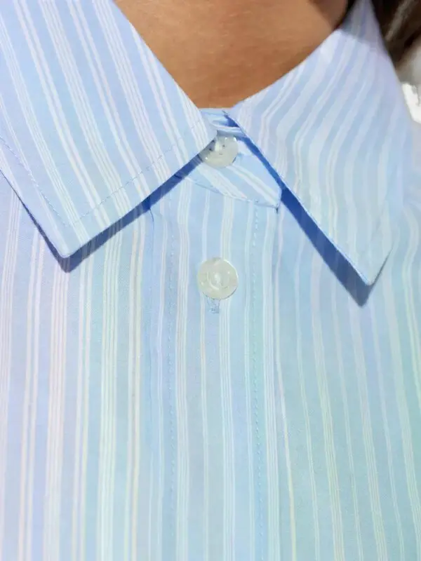 SAMSOE SAMSOE Sarita Striped Drawstring-hem Shirt