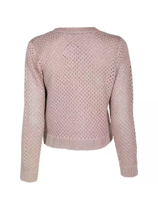 L'Agence Blanca Sequin Embellished Cardigan