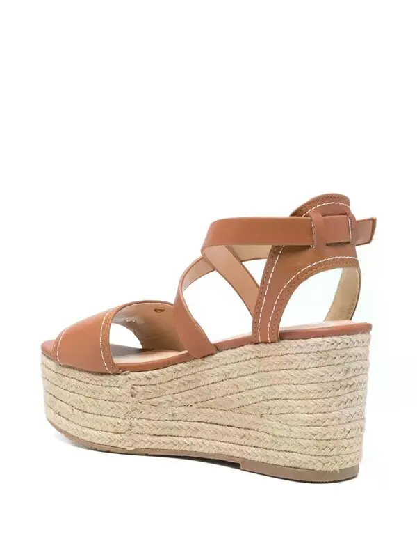 Liu Jo Logo Plaque Wedge Sandals