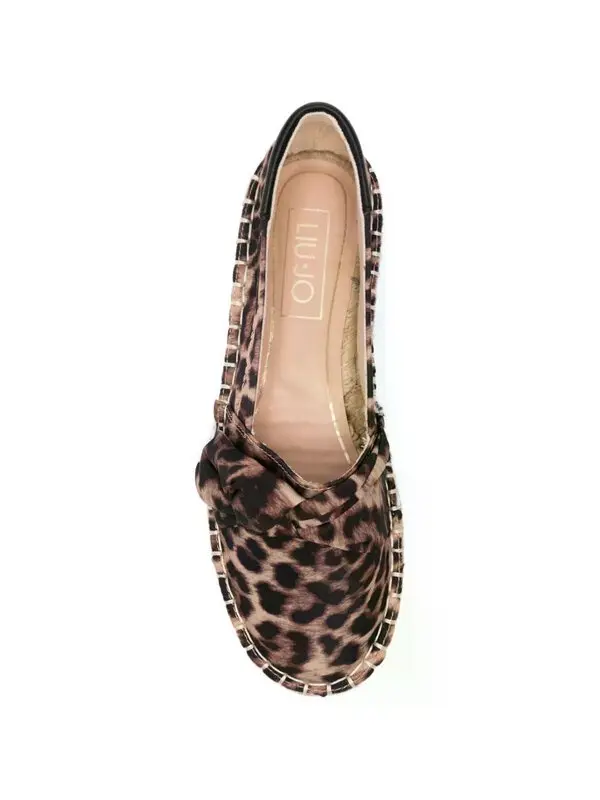 Liu Jo Leopard-print Knot-detail Espadrilles