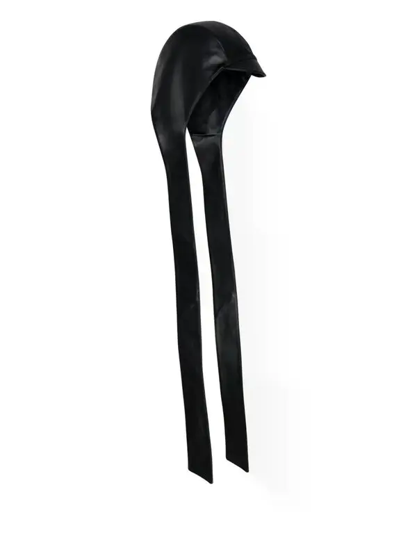 JEAN PAUL GAULTIER Leather Hood - Black