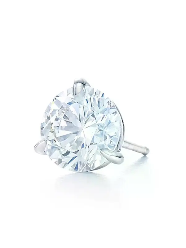 Kwiat Platinum Round Diamond Stud Earrings
