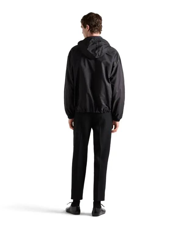 Prada Re-nylon Hooded Jacket - Black