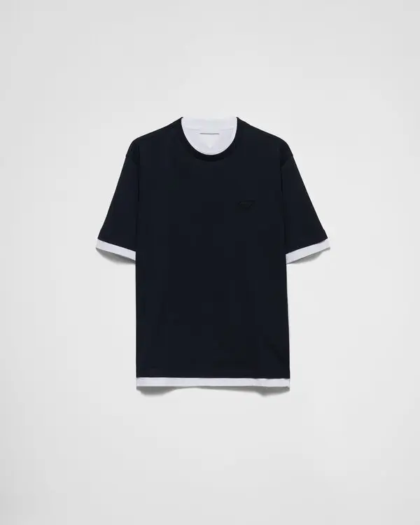 Prada Cotton T-shirt - Blue