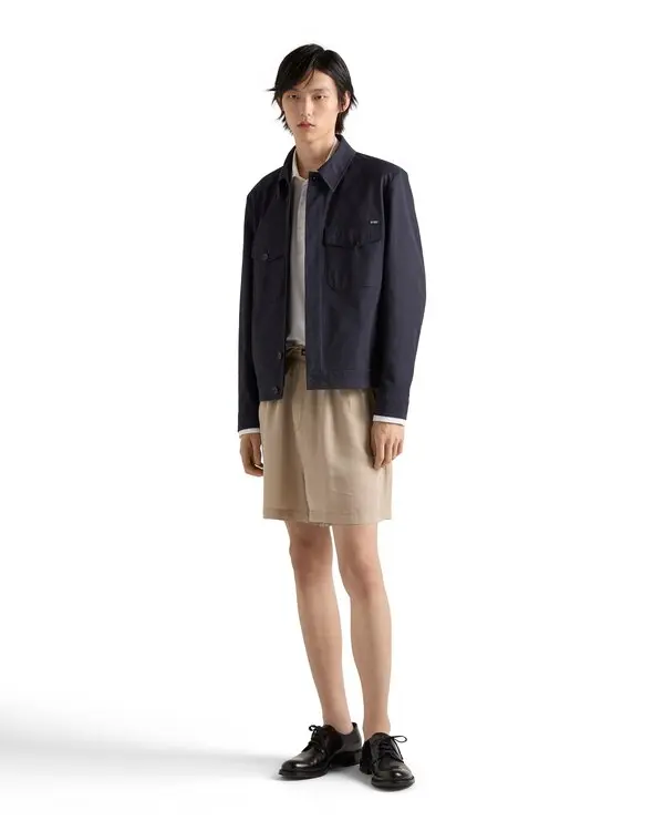 Prada Technical Fabric Collared Jacket