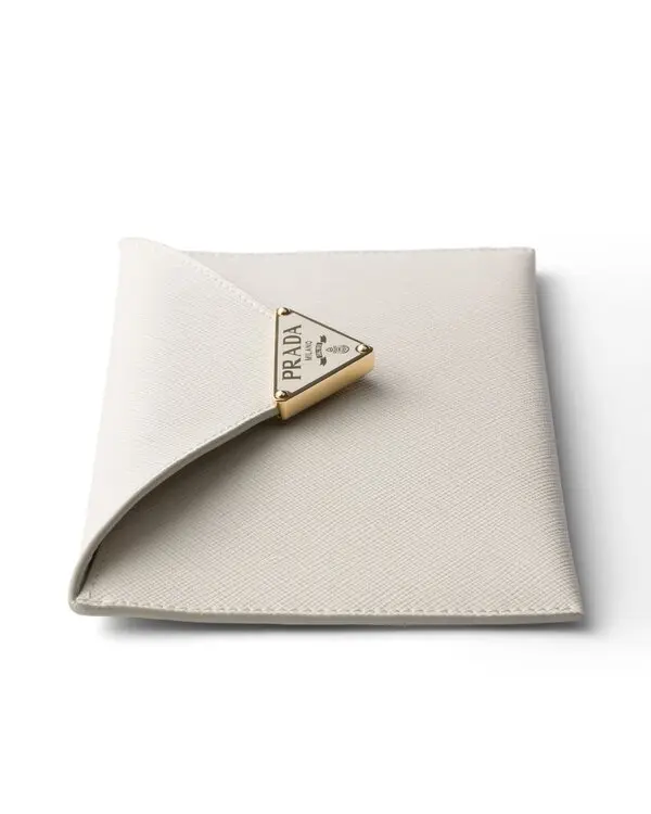 Prada Saffiano Leather Envelope Clutch