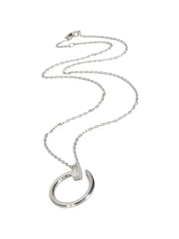 Cartier Juste Un Clou 18k White Gold Diamond Necklace