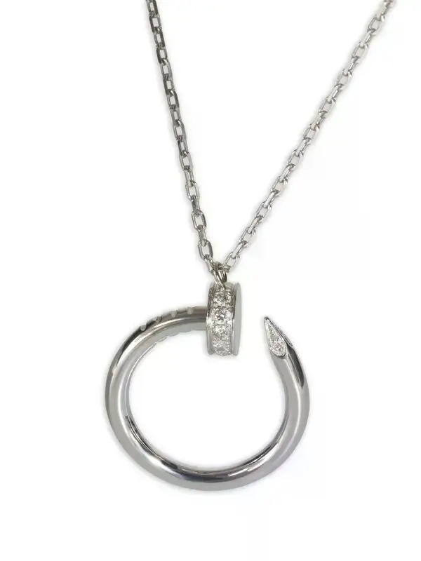 Cartier Juste Un Clou 18k White Gold Diamond Necklace