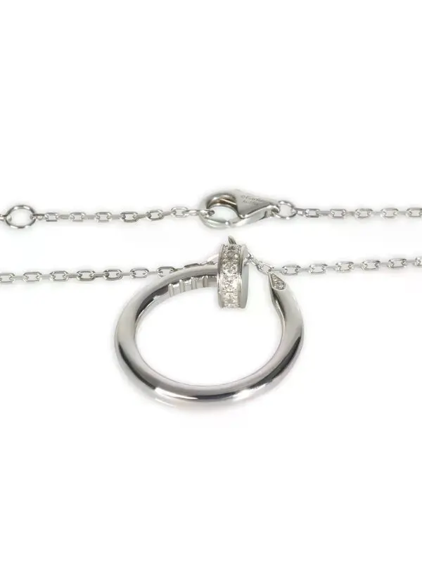 Cartier Juste Un Clou 18k White Gold Diamond Necklace