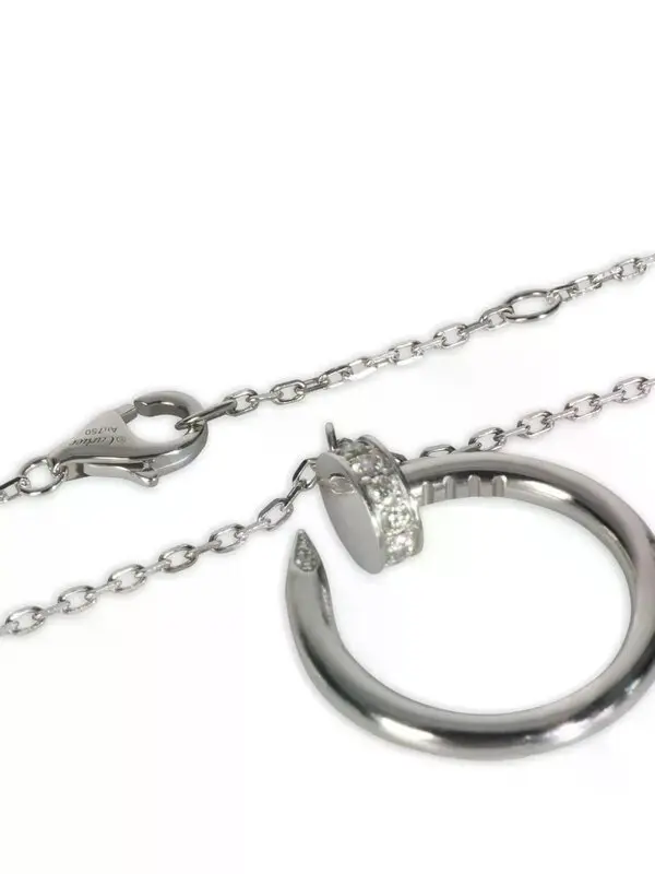 Cartier Juste Un Clou 18k White Gold Diamond Necklace